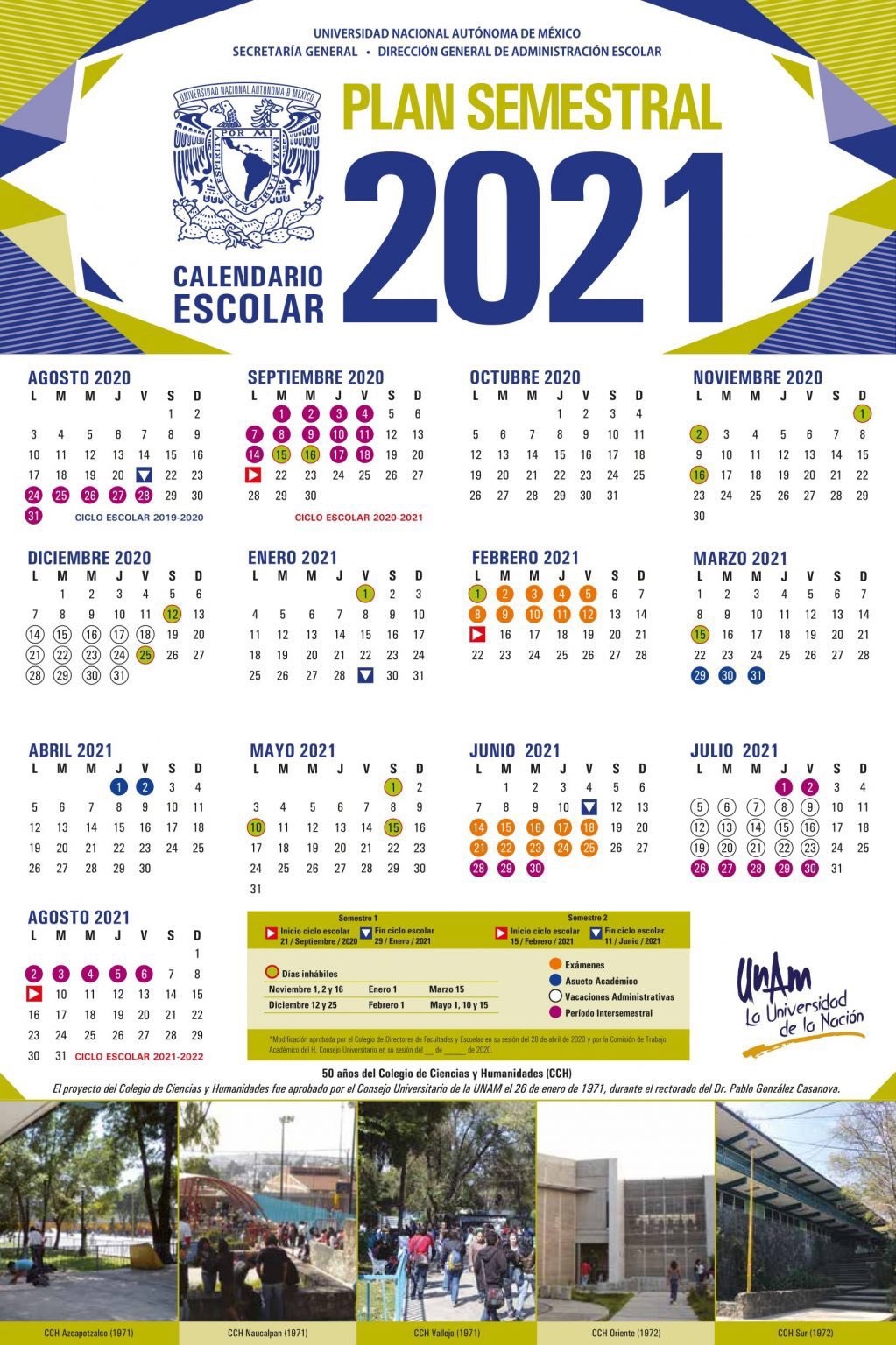 UNAM hace modificación al Calendario Escolar 2020 - Pipol México