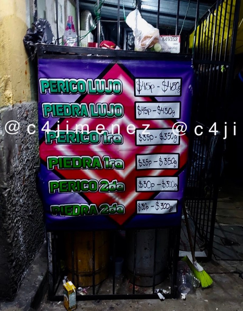 “Perico de lujo $450; piedra de 2da $ 350”; así eran las promociones en ...